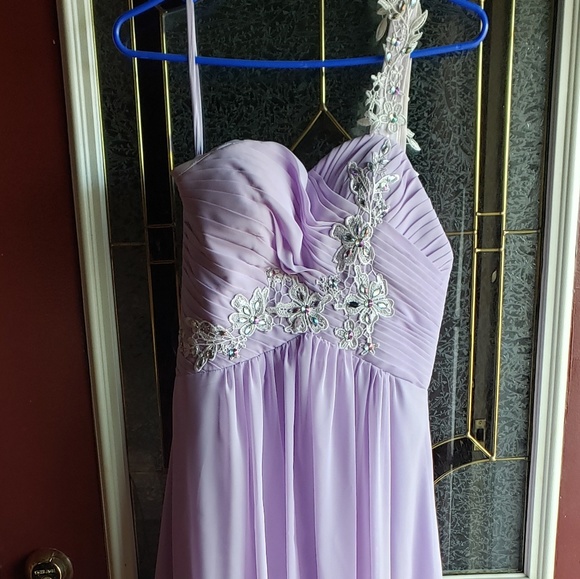 Dresses | Lavender Sequined Evening Gown Prom Wedding | Poshmark